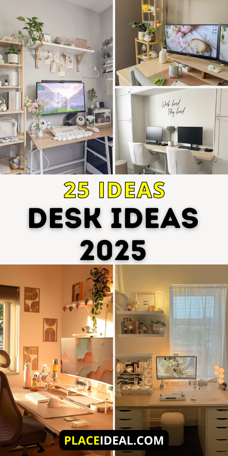 25 Desk Ideas 2025: Stylish and Functional Workspaces for Every Room ...