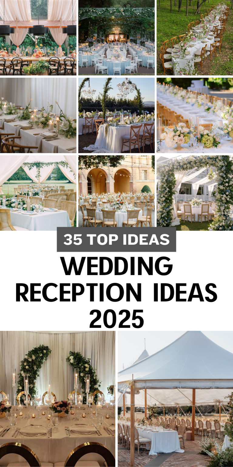 35 Wedding Reception Ideas 2025: Creative, Elegant, and Budget-Friendly ...