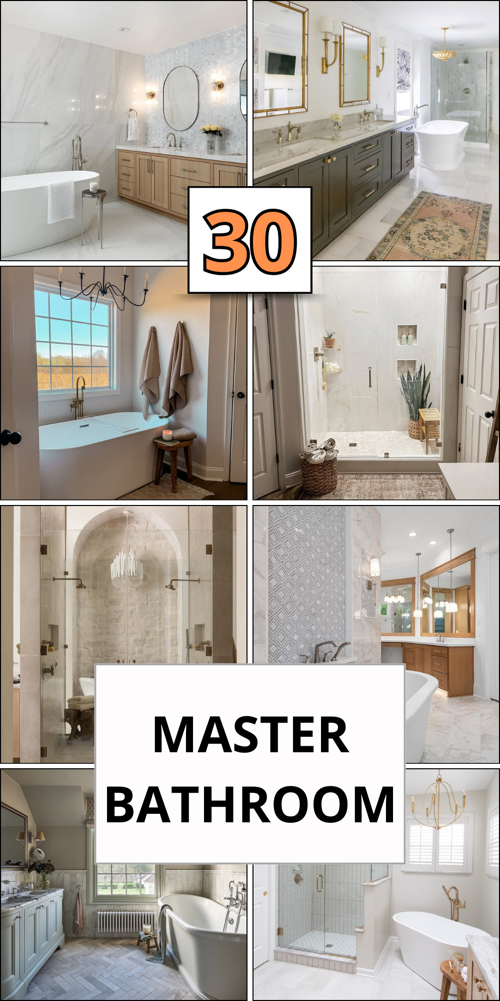 30 Master Bathroom Ideas for a Stunning Home Spa – Modern, Luxury ...