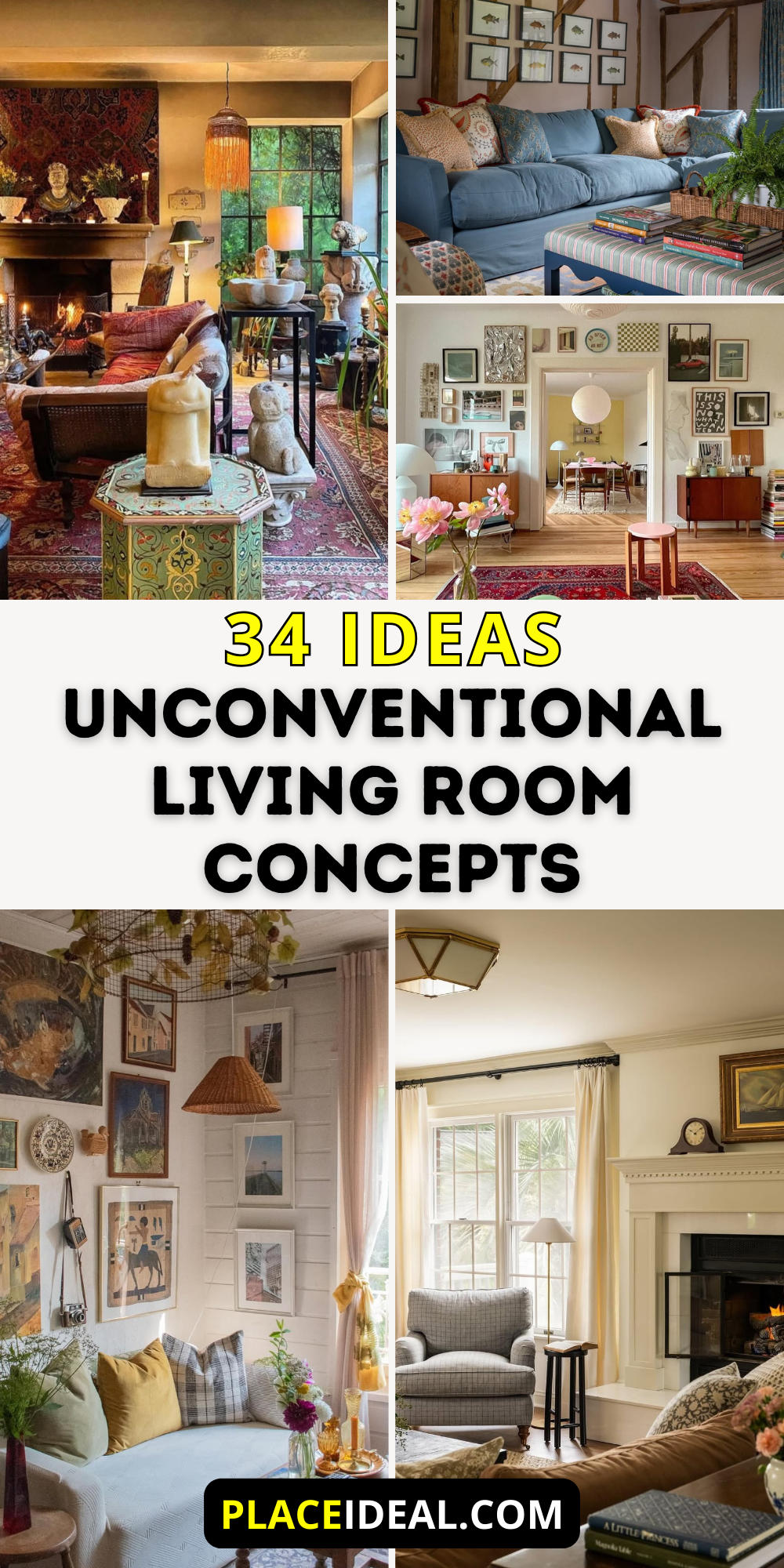 34 Unconventional Living Room Concepts That Redefine Interior Design ...