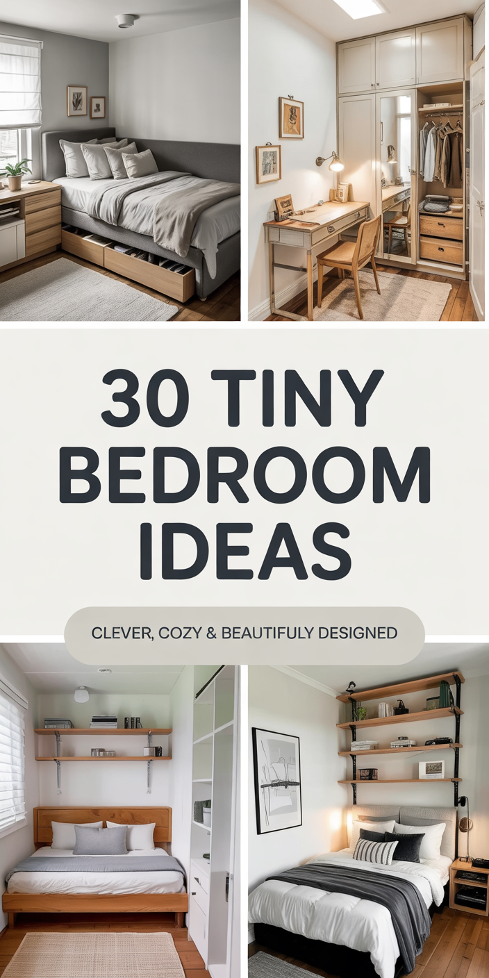 30 Tiny Bedroom Ideas That Prove Small Spaces Can Be Extremely Stylish ...