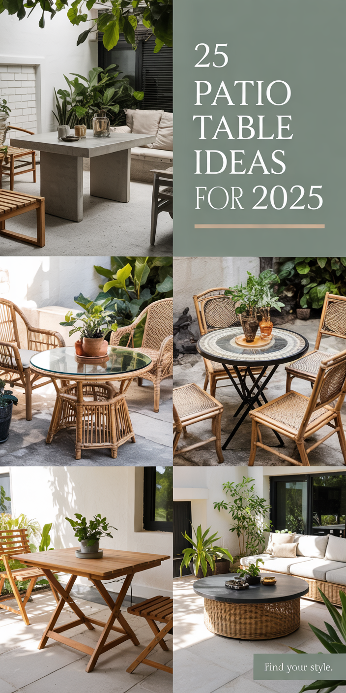 25 Patio Table Ideas 2025 That Will Instantly Upgrade Your Outdoor ...