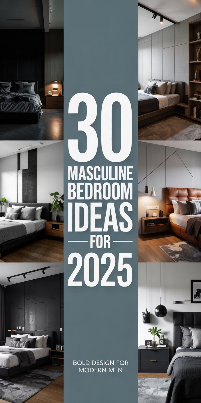 30 Bedroom Ideas for Men 2025 That Redefine Masculine Style with Cozy ...