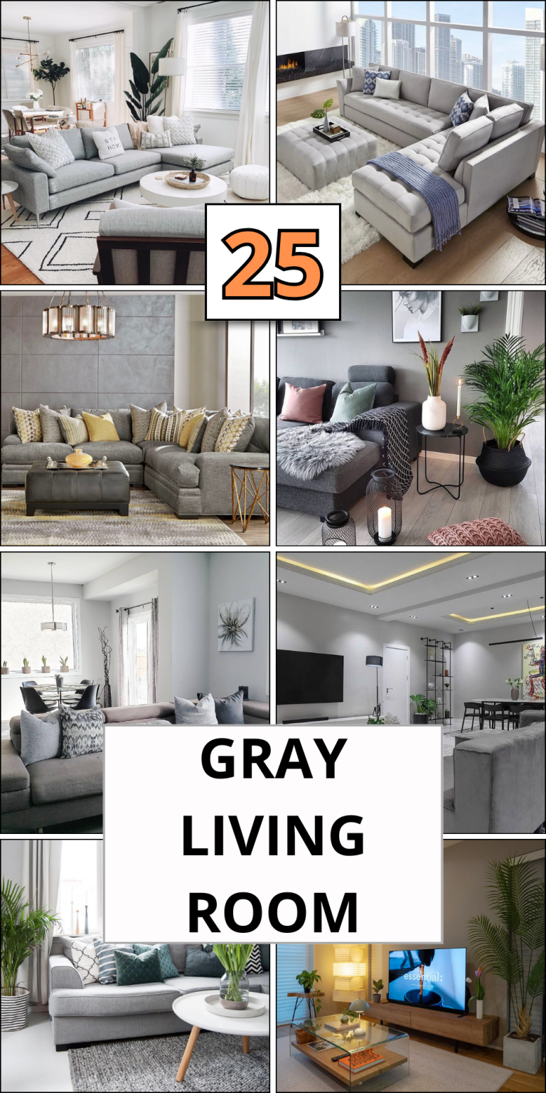 25 Gray Living Room Ideas 2025 That Mix Style, Comfort and a Pop of ...