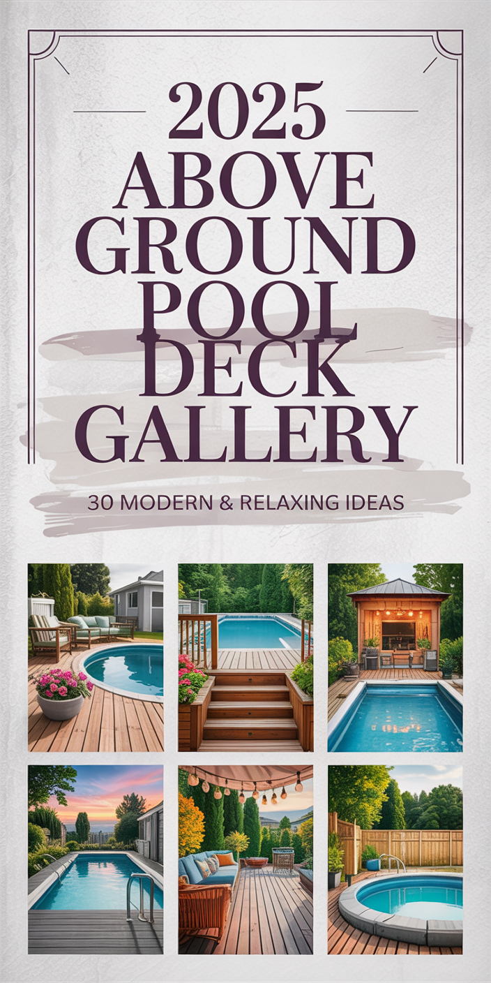 30 Above Ground Pool Deck Ideas 2025 That Transform Your Backyard into ...