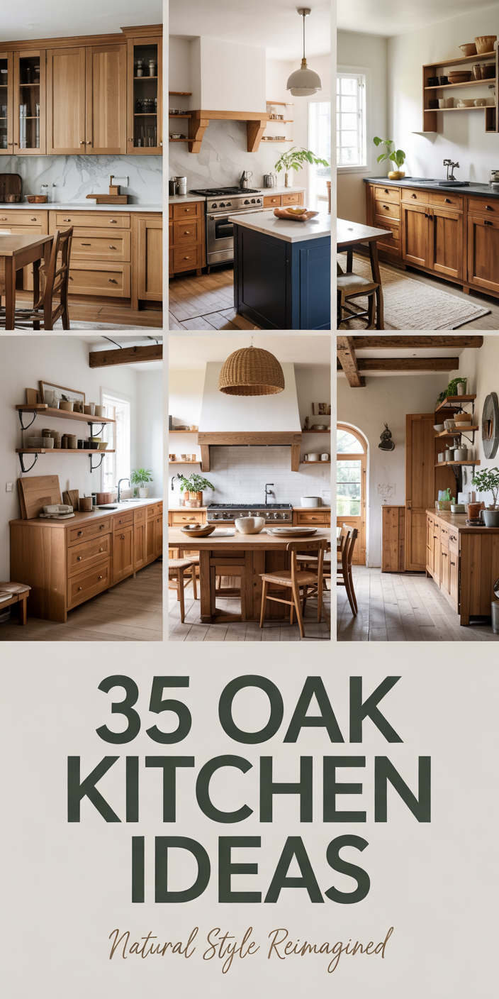 35 Oak Kitchen Ideas That Blend Timeless Wood With Modern Charm ...