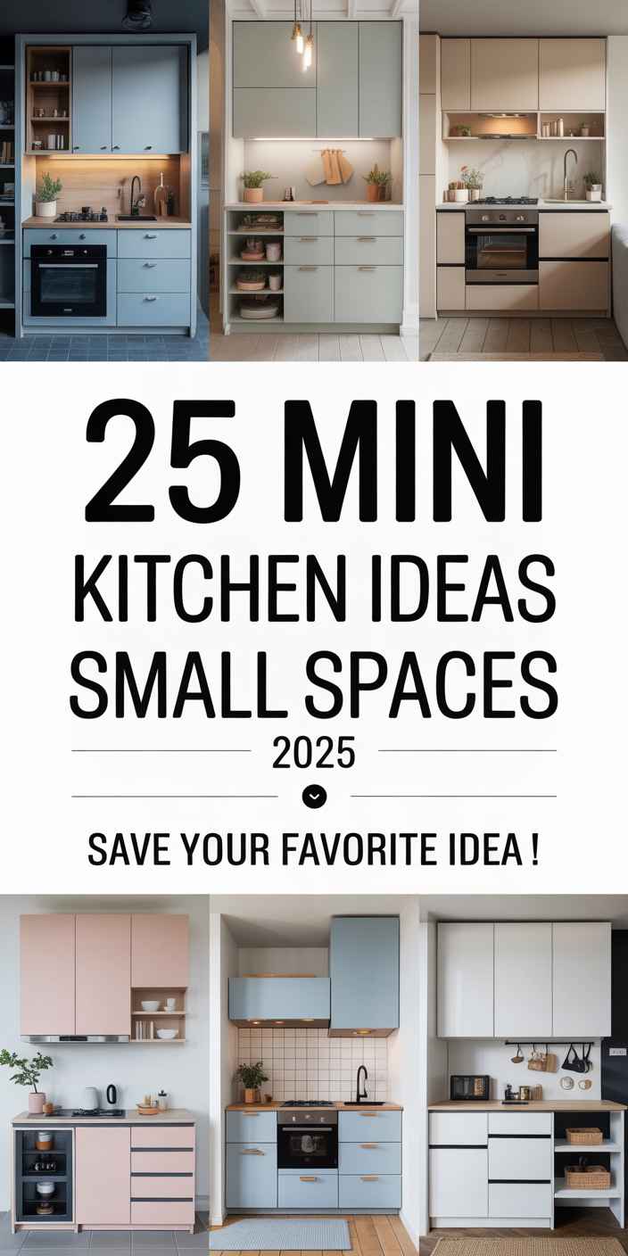 25 Mini Kitchen Ideas for Small Spaces 2025 That Make the Most of Every ...