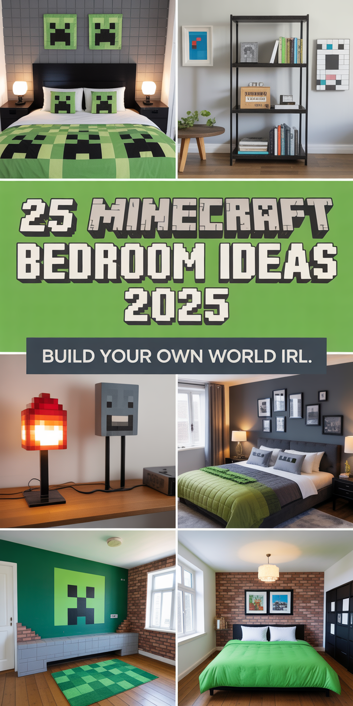 25 Minecraft Bedroom Ideas 2025 That Will Transform Any Kid’s Room into ...