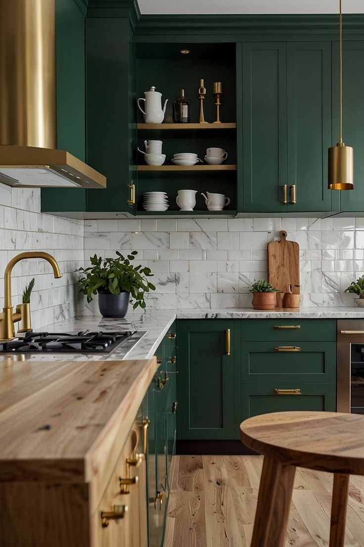 25 Emerald Green Kitchen 2025 Ideas That Make a Bold and Stylish ...