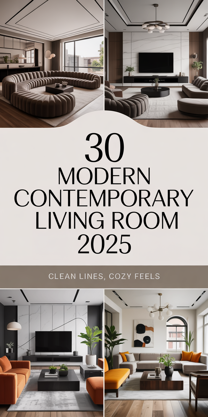30 Modern Contemporary Living Room 2025 Ideas That Redefine Style ...