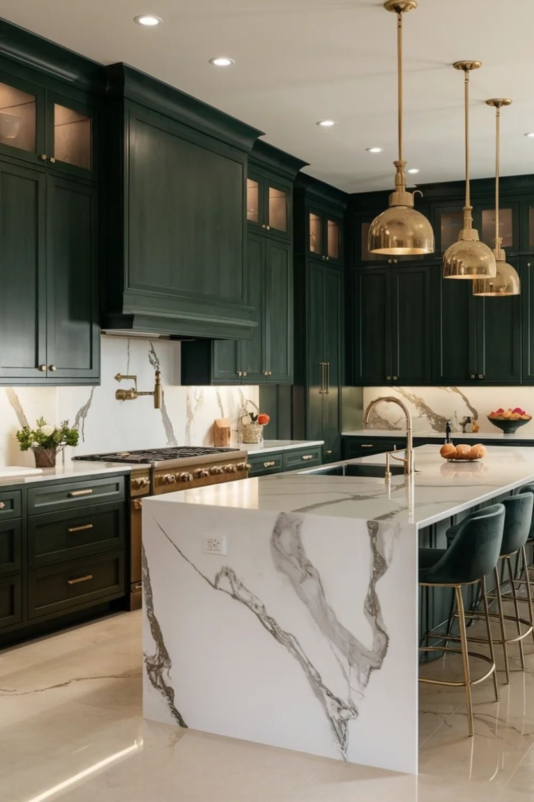 25 Emerald Green Kitchen 2025 Ideas That Make a Bold and Stylish ...