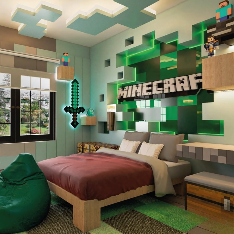 25 Minecraft Bedroom Ideas 2025 That Will Transform Any Kid’s Room into ...