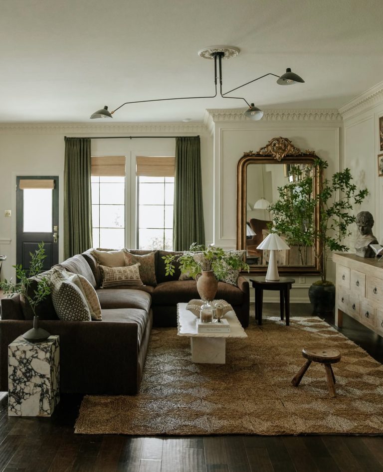 30 Brown Sofa Living Room Ideas That Prove Brown Is the New Neutral in ...