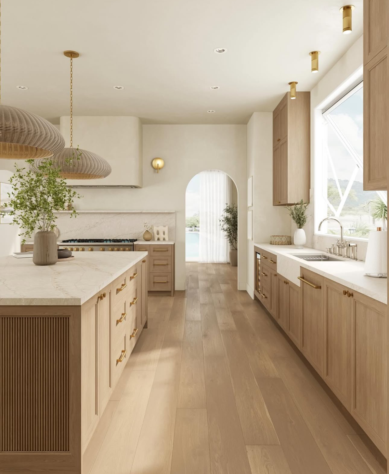 25 Honey Oak Kitchen Cabinets That Prove This 90s Favorite Is Back and ...