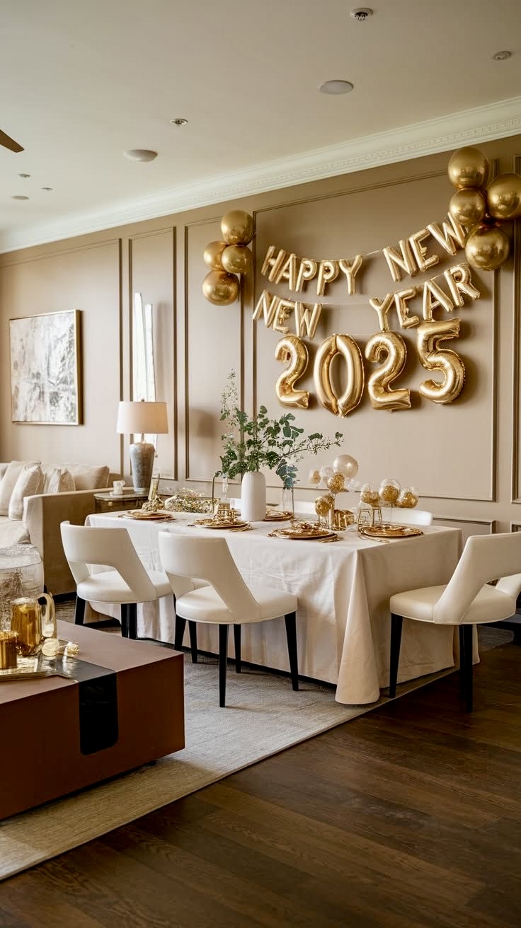 25 New Years Decorations Ideas to Make Your 2025 Party Sparkle with ...