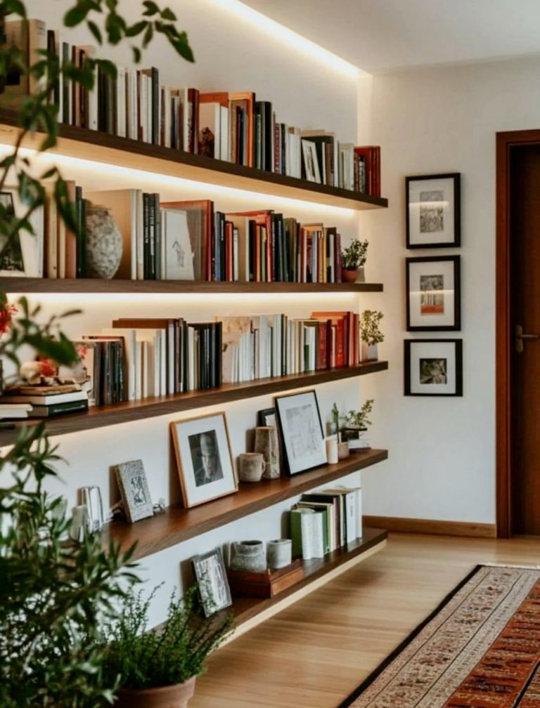 25 Bookshelf Ideas 2026 – Full Wall, Built-In, Floating and Small Space ...