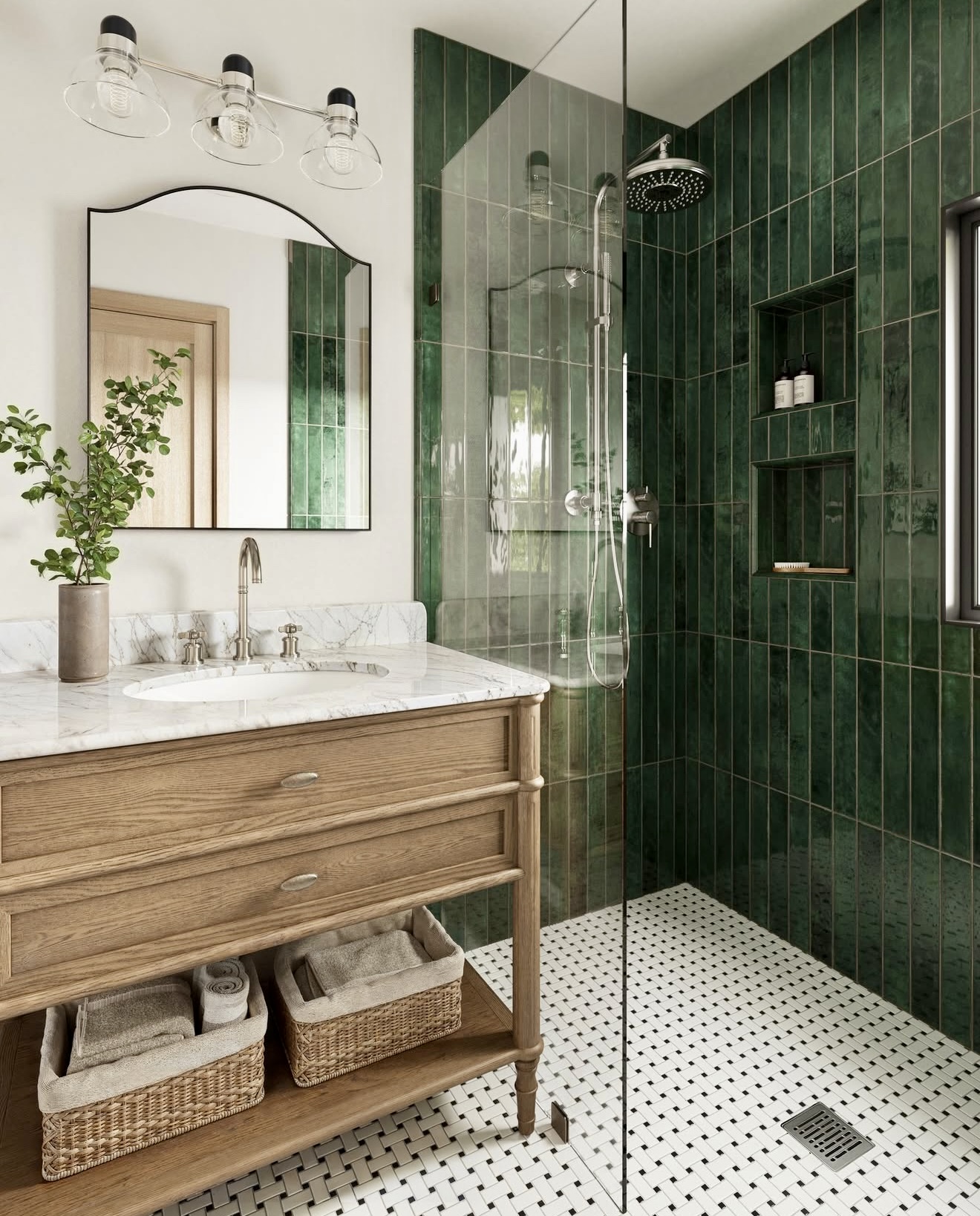 30 Green Bathroom Ideas 2026 – Sage, Emerald and Olive Design Trends ...