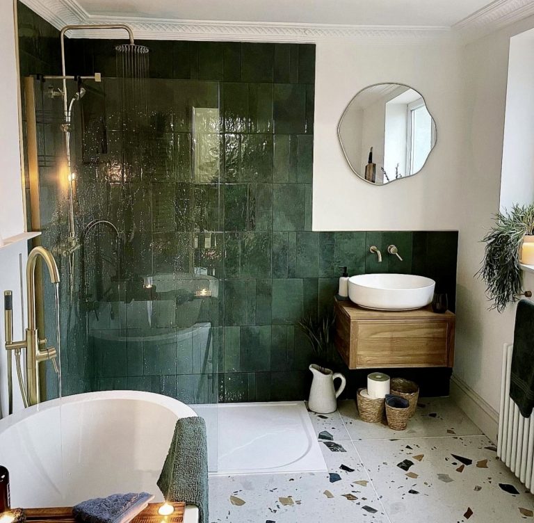 30 Green Bathroom Ideas 2026 – Sage, Emerald and Olive Design Trends ...